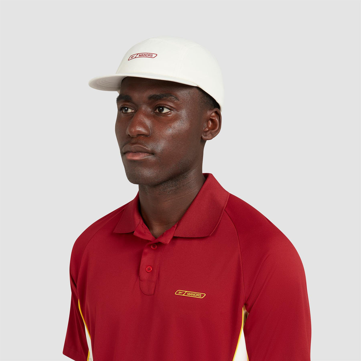 Manors x Reebok 5 Panel Tech Cap Chalk | TRENDYGOLF UK