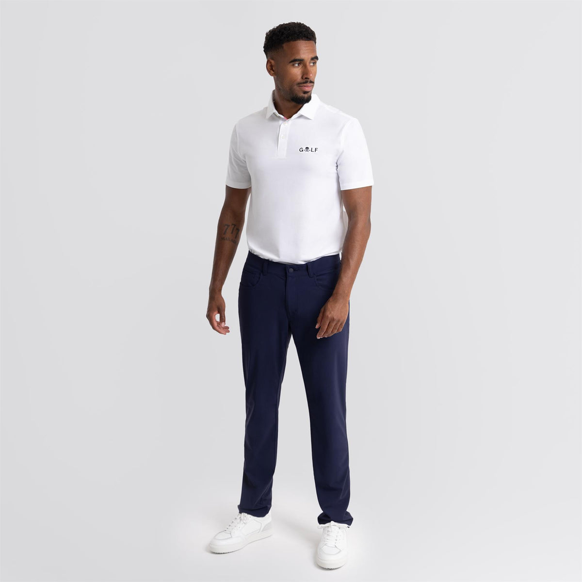 G/FORE S&T Golf Logo All Play Polo Snow | TRENDYGOLF UK