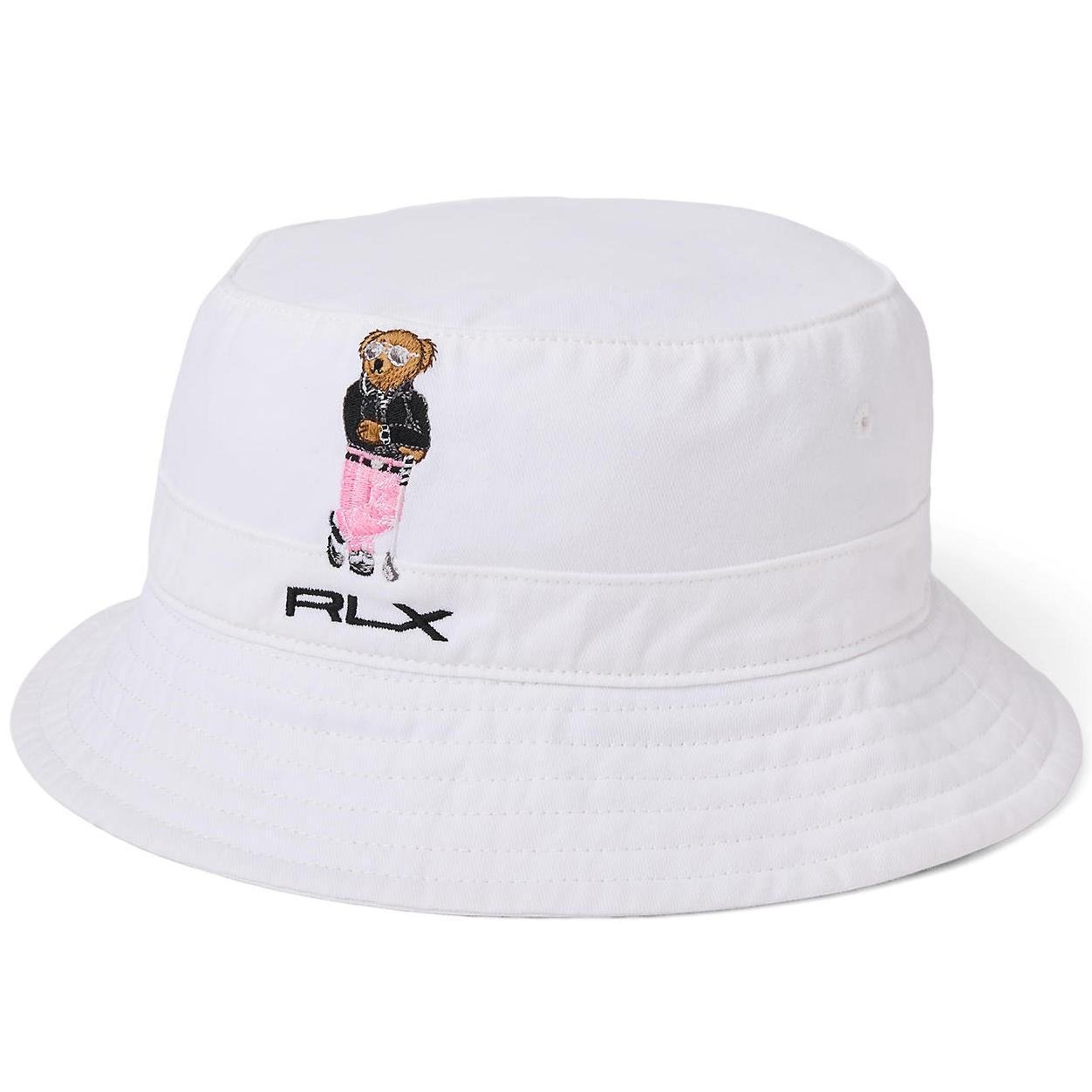 Ralph Lauren RLX Bear Bucket Hat White | TRENDYGOLF.COM