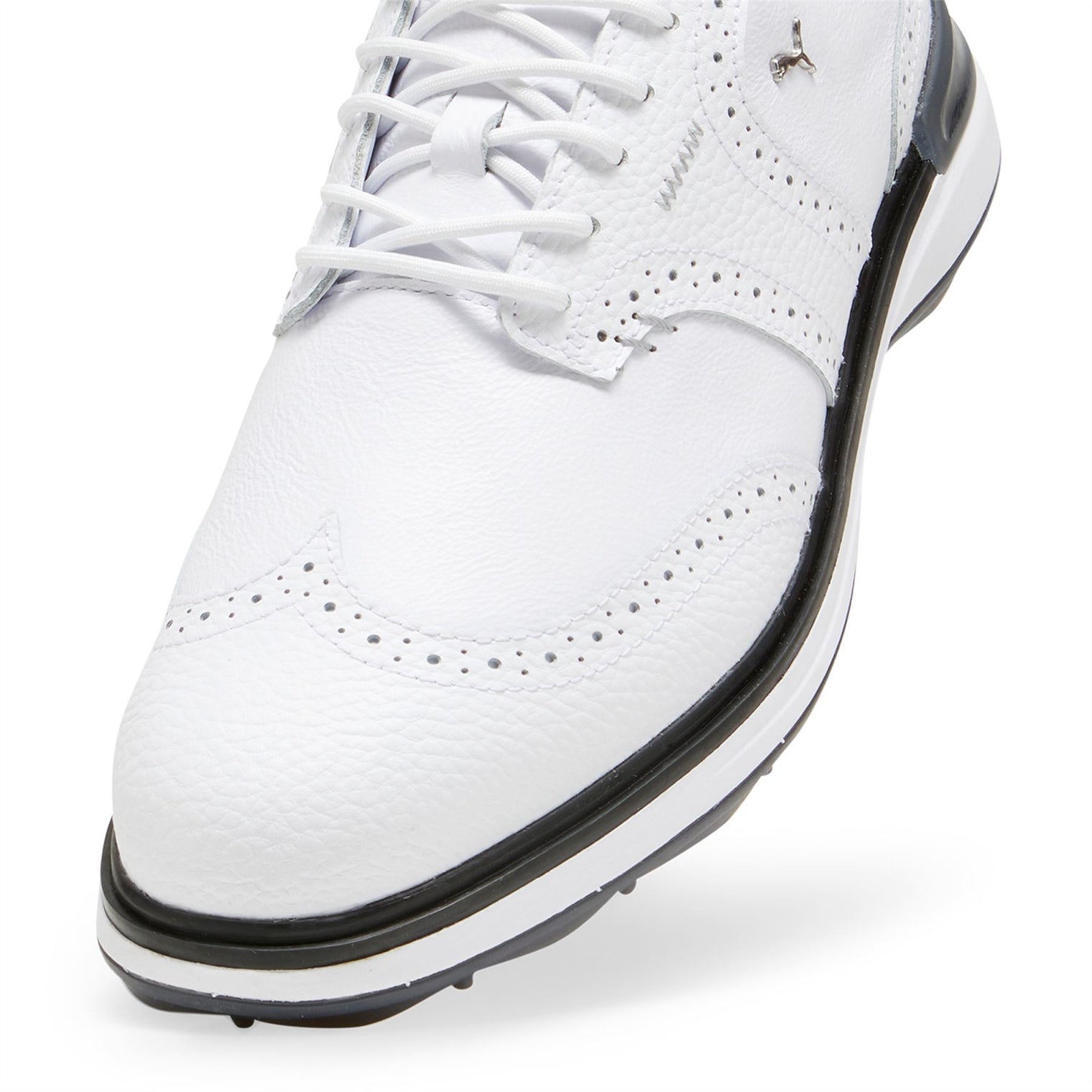 Puma Avant Wingtip Leather Spikeless Golf Shoes White | TRENDYGOLF.COM