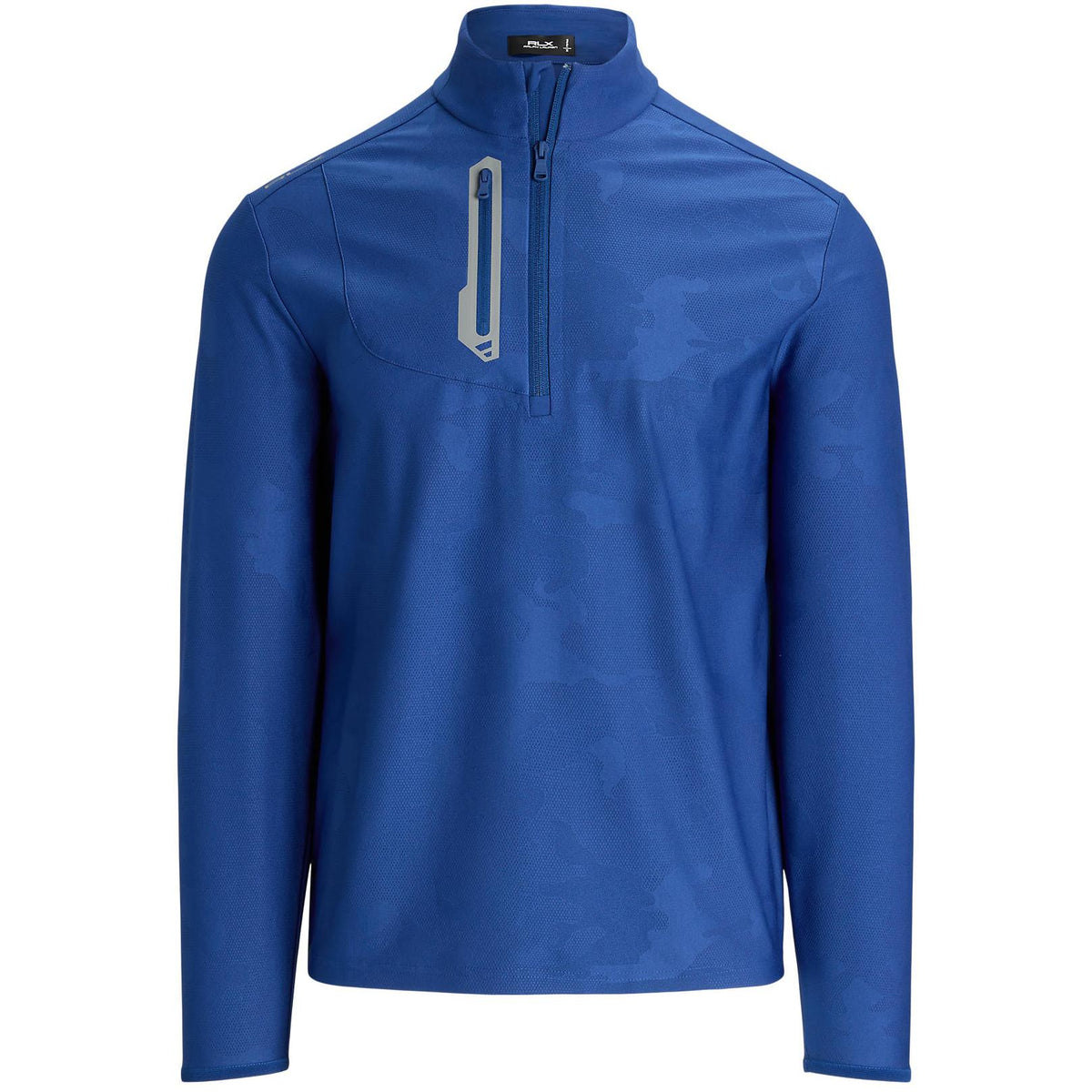 Ralph Lauren RLX Classic Fit Stretch Jersey Half Zip Mid Layer Blue ...
