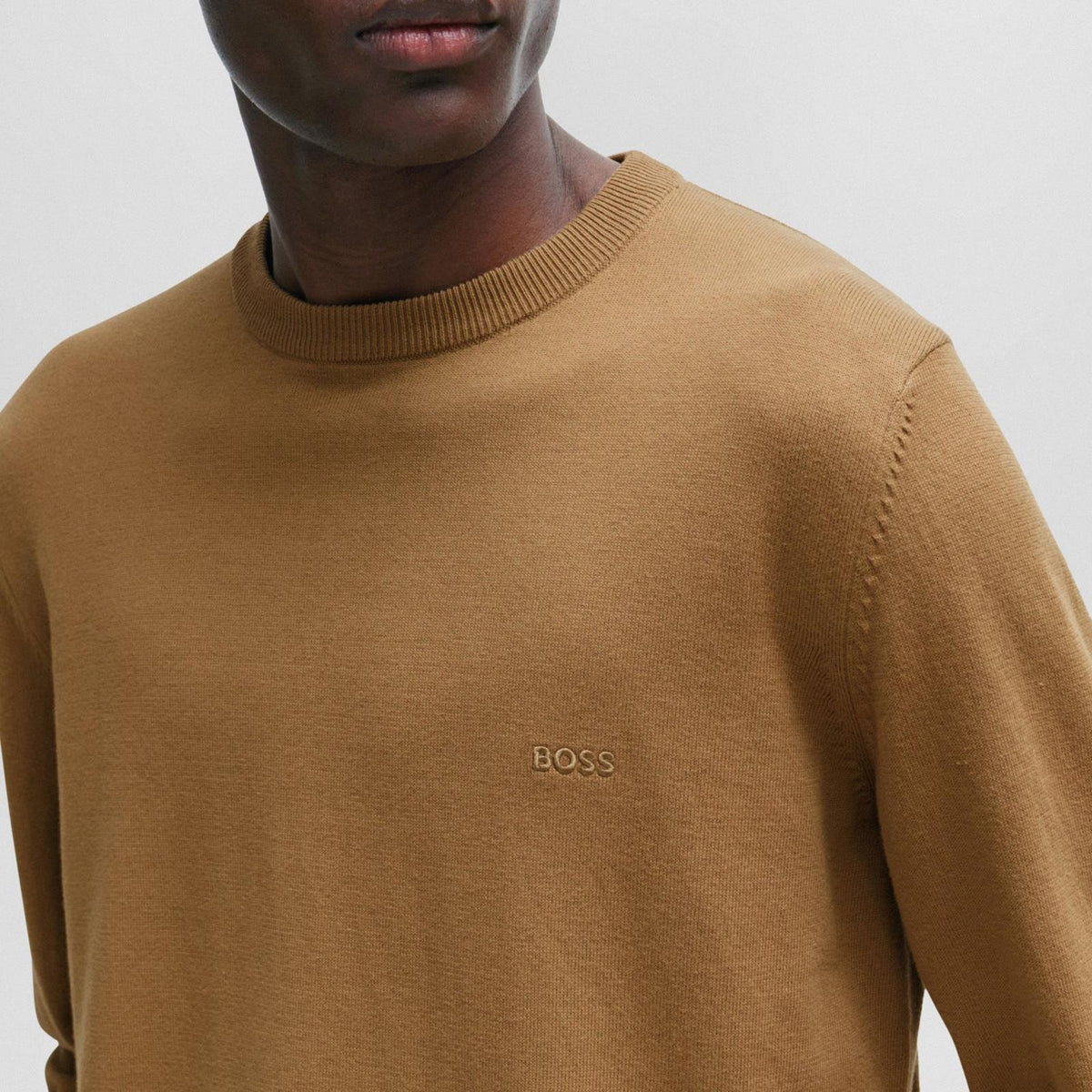 BOSS Pacas-L Knit Medium Beige | Knitwear | TRENDYGOLF.COM