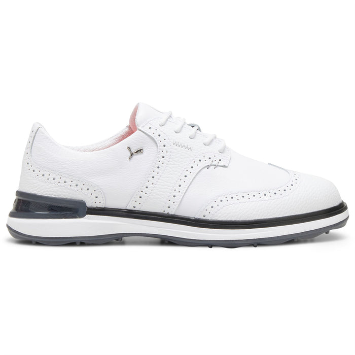 Puma Avant Wingtip Leather Spikeless Golf Shoes White | TRENDYGOLF.COM