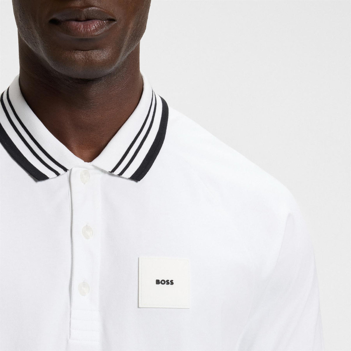 BOSS Paddy Rib Polo White | TRENDYGOLF UK