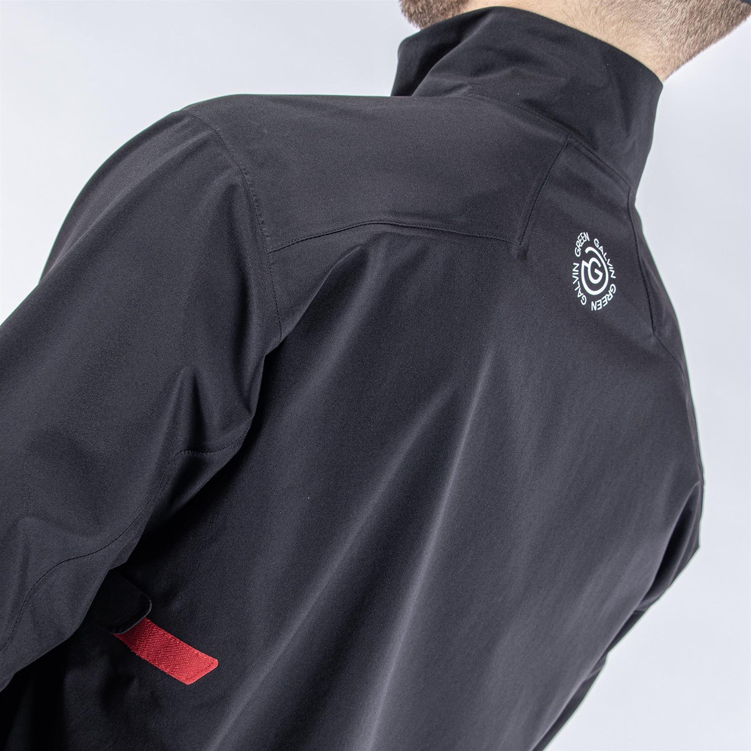 Galvin Green Ashford GORE-TEX Paclite Waterproof Jacket Black/Red ...