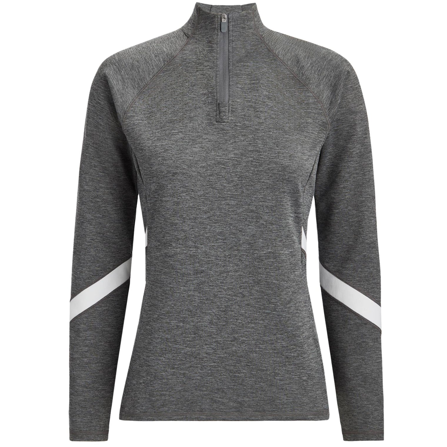 G/FORE Melange Double Knit Mid Layer Heather Grey | TRENDYGOLF.COM