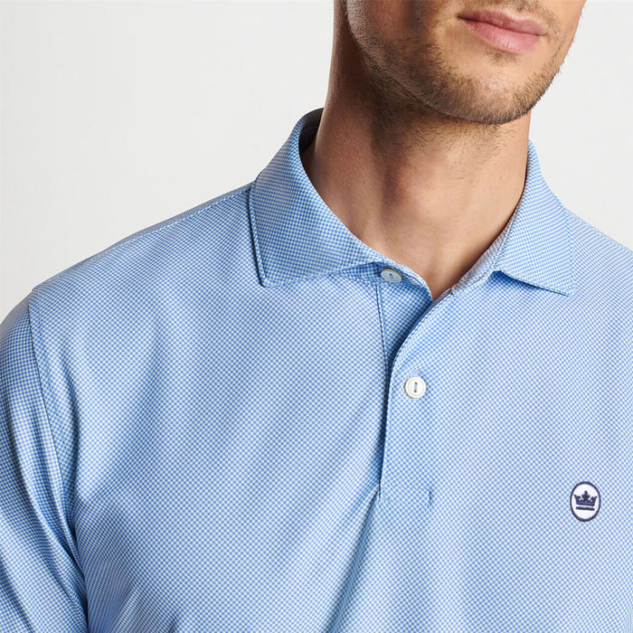 Peter Millar Checkers Performance Mesh Polo Elixir | TRENDYGOLF UK