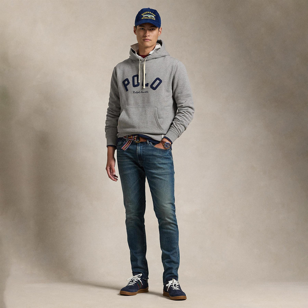 Polo Golf Cotton Logo Hoodie Dark Vintage - AW24 – TRENDYGOLF UK