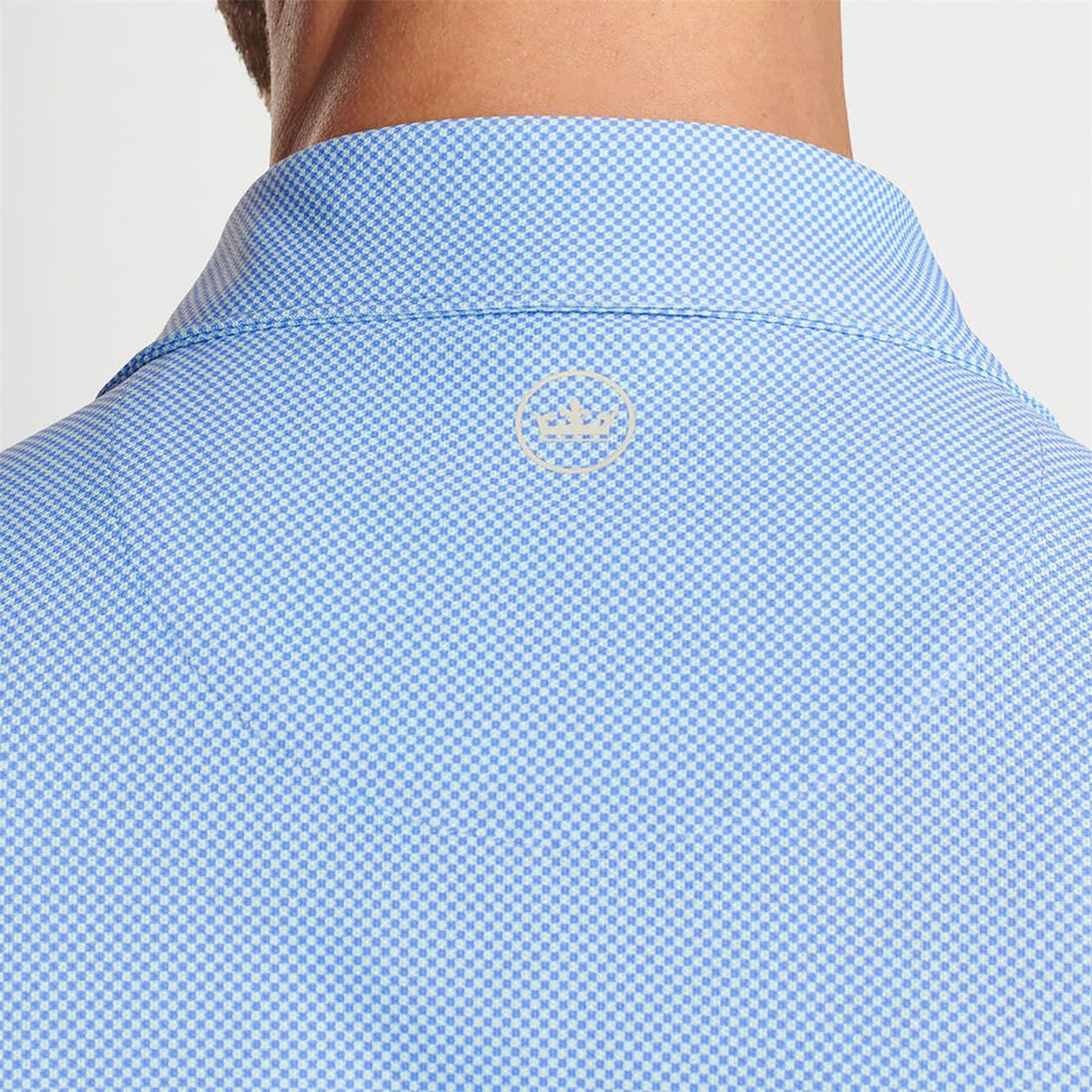 Peter Millar Checkers Performance Mesh Polo Elixir | TRENDYGOLF UK