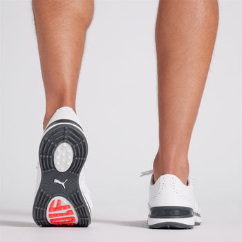 Puma Avant Wingtip Leather Spikeless Golf Shoes White | TRENDYGOLF.COM