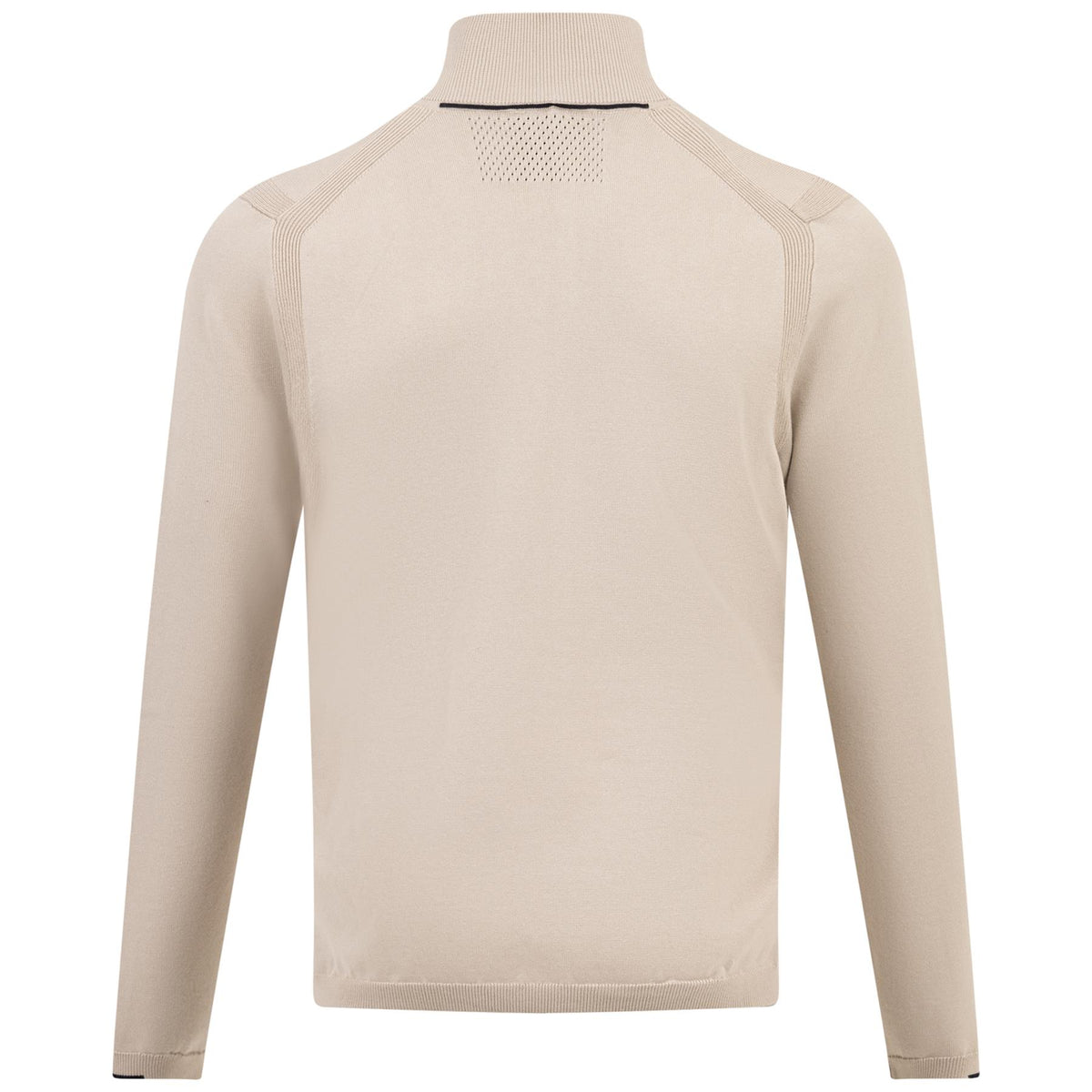BOSS Ever-X Regular Fit Quarter Zip Knit Light Beige | TRENDYGOLF.COM