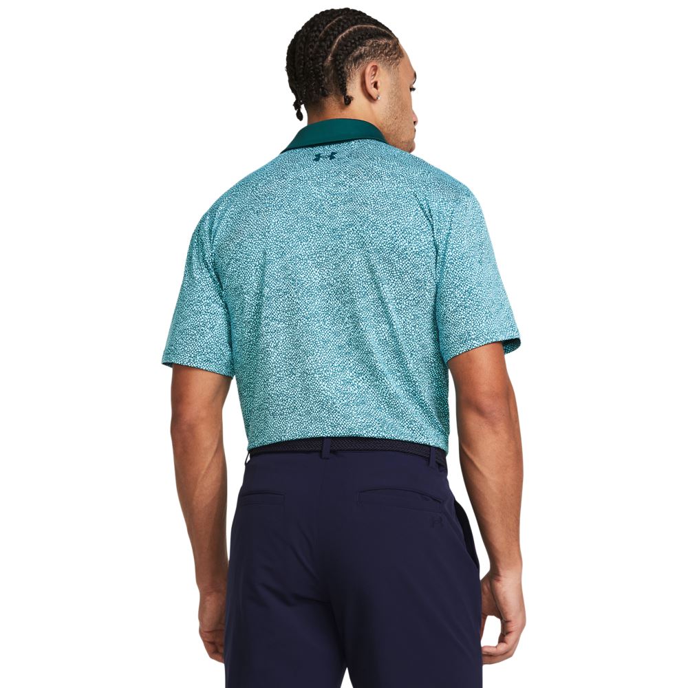 T2G Printed Polo Sky Blue | TRENDYGOLF.COM
