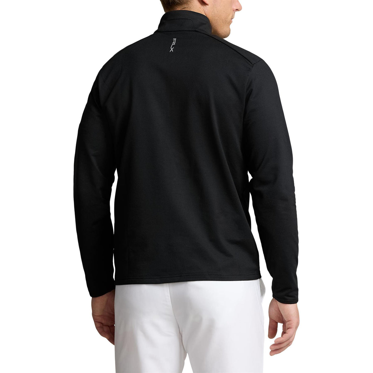 Ralph Lauren RLX Classic Fit Stretch Jersey Half Zip Mid Layer Black ...