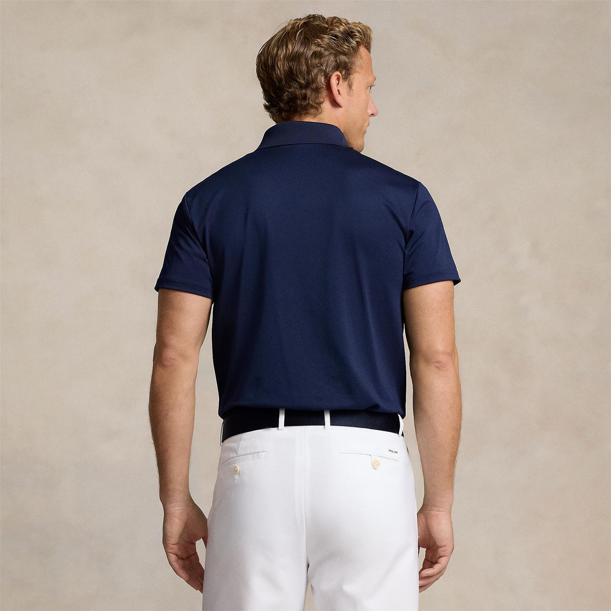 Ralph Lauren RLX Bear Tailored Fit Airtech Pique Polo Refined Navy ...