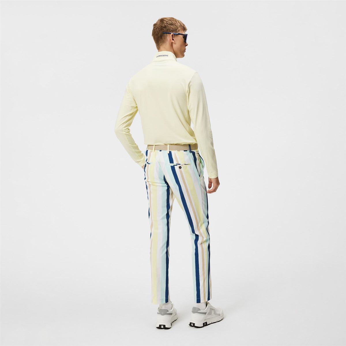 J.Lindeberg Luke Regular Fit Half Zip Mid Layer Wax Yellow | TRENDYGOLF.COM