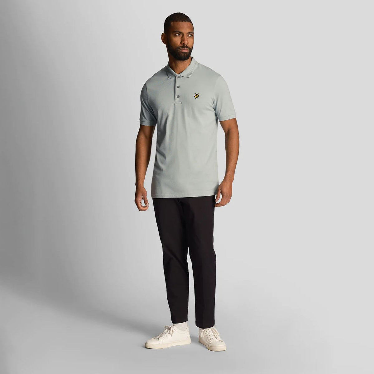 Lyle & Scott Milano Polo Slate Blue | TRENDYGOLF – TRENDYGOLF UK