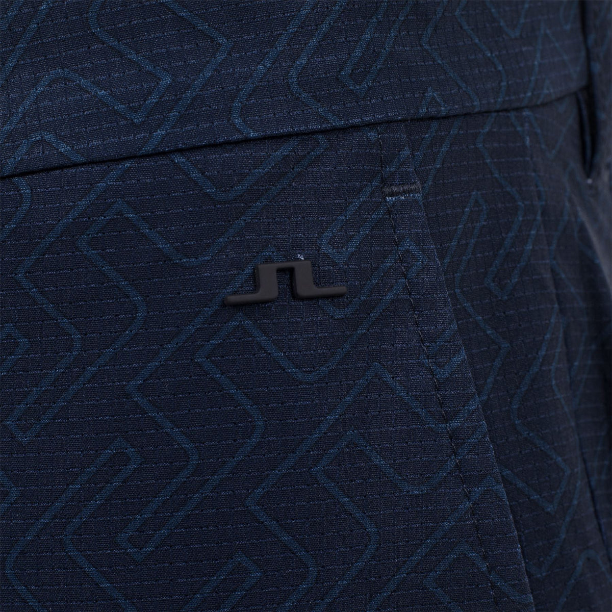 Tim High Vent Trousers Navy Blazer Bridge Monogram - SS22 – TRENDYGOLF UK