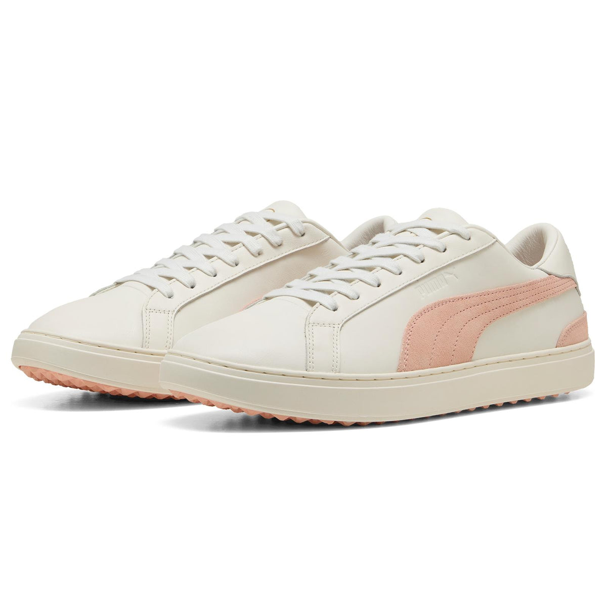 Puma Classic G Peaches Golf Shoes Warm White/Tropical Peach | TRENDYGOLF UK