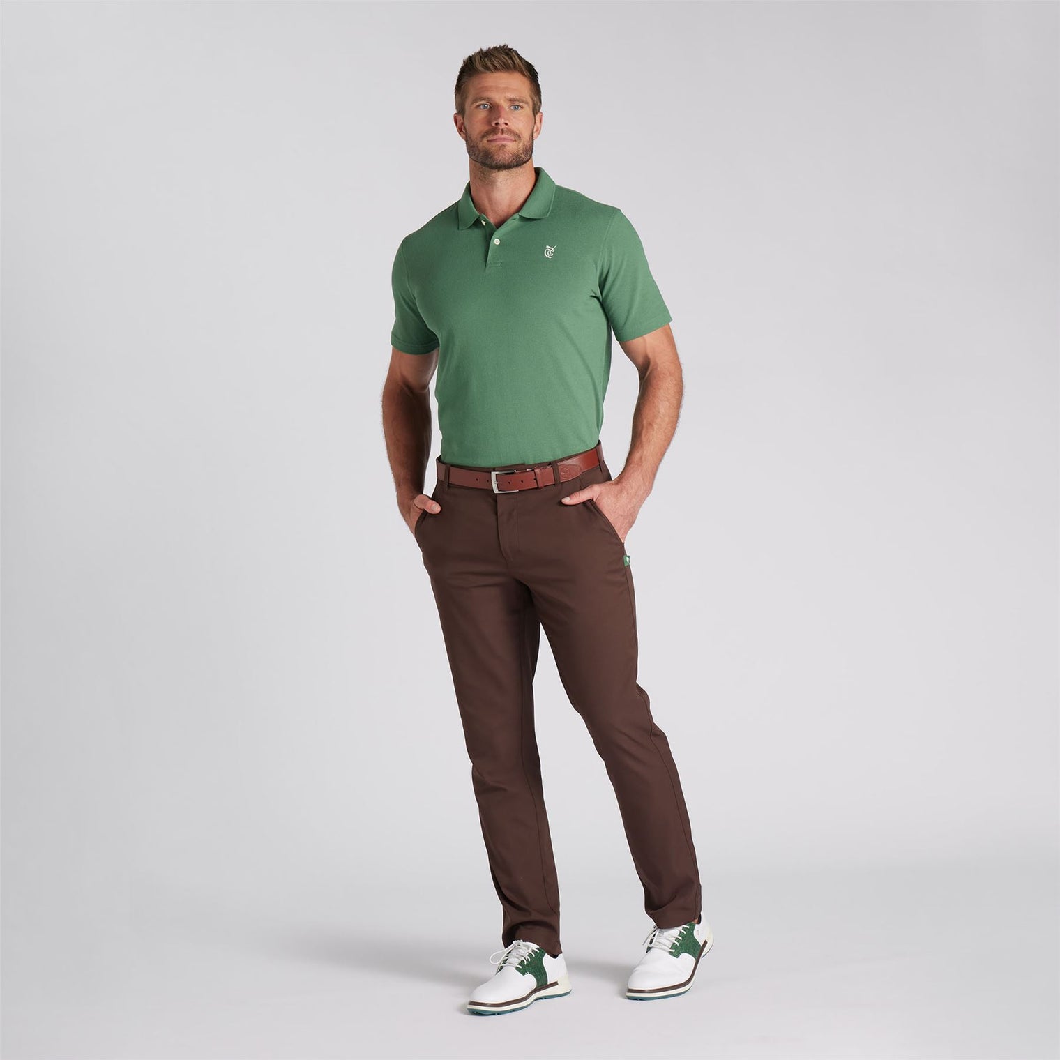 Puma x QGC Post Round Polo Deep Forest | Polo Shirts | TRENDYGOLF UK
