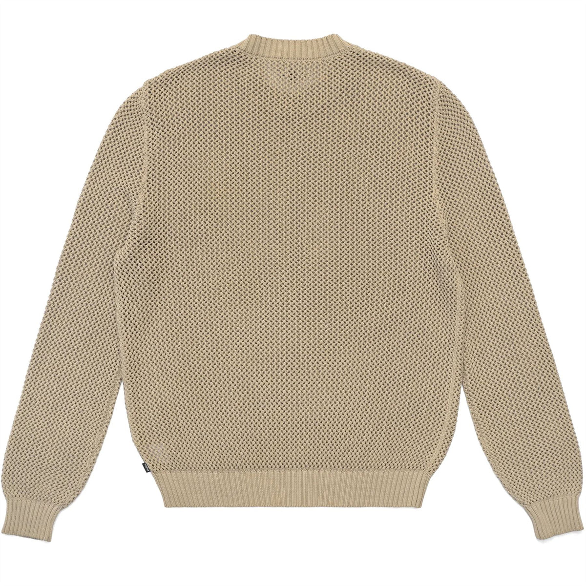 Malbon Golf Pigment Dyed Fishnet Sweatshirt Sesame | TRENDYGOLF UK