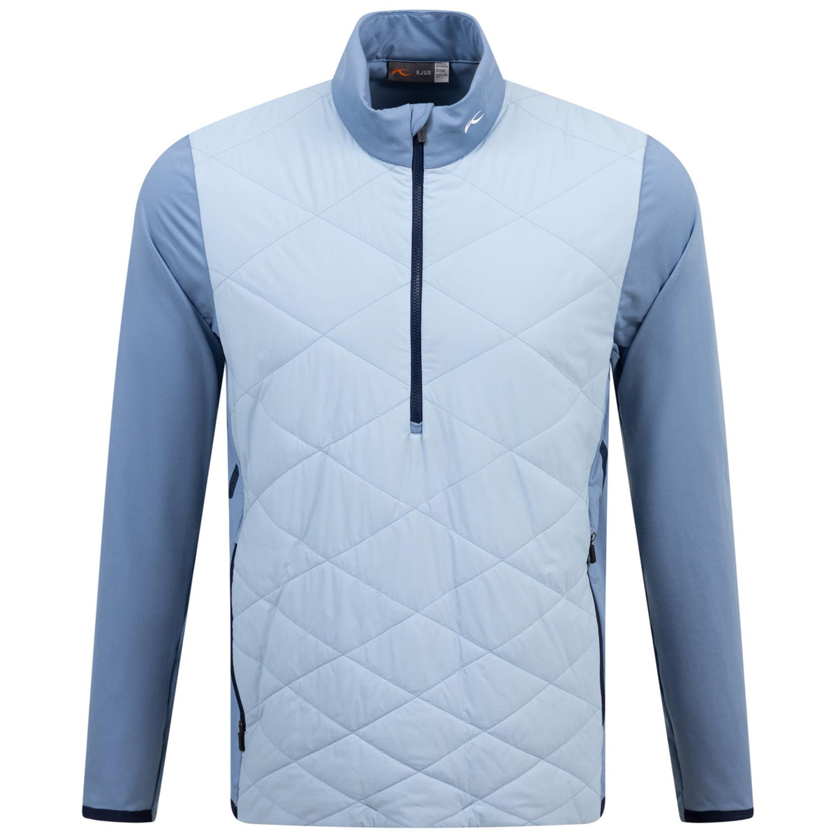 Kjus Release Half Zip Hybrid Jacket Blue Fog | TRENDYGOLF UK