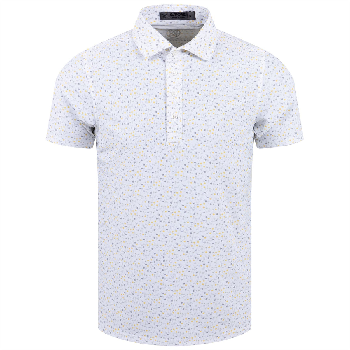 Aye Papi Printed Pique Polo Snow - SS23 – TRENDYGOLF UK
