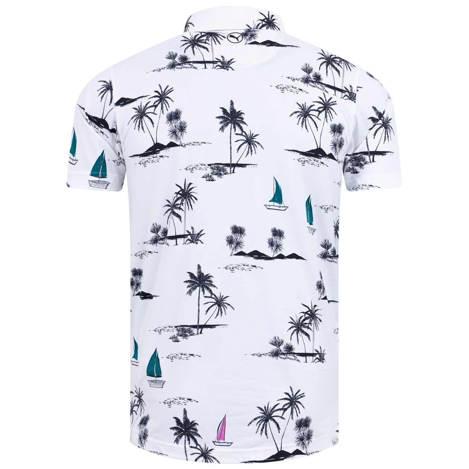 Cloudspun Low Tide Polo Bright White/Puma Black - SS23 – TRENDYGOLF UK